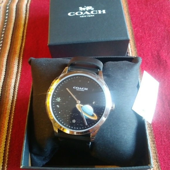 Coach | Accessories | Coach Limited Edition Nasa Men Black Leather ...